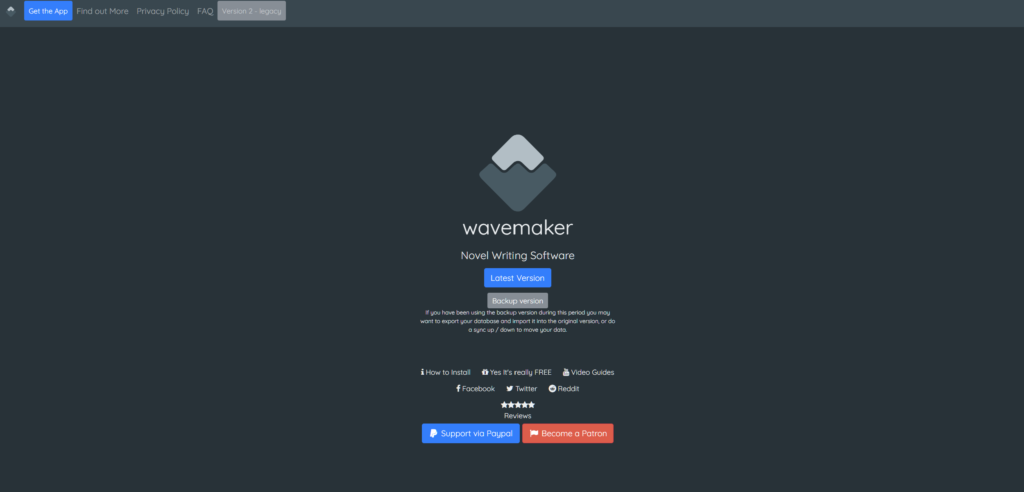 Wavemaker - Top 10 Book Writing Software